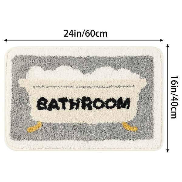 funny bath mat