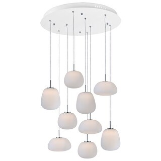 Modern Contemporary LED Pendant Puffs White - Exact Size - Bed Bath ...