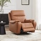 Spruce & Spring Gavin Power Genuine Leather Recliner Chair Zero-Gravity ...
