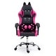 Cute Gaming Chair with Cat Paw Lumbar Cushion and Cat Ears, Ergonomic ...