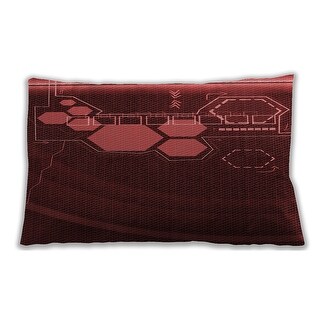 Ahgly Company Patterned Indoor-Outdoor Chilli Pepper Red Lumbar Throw ...