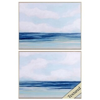 Propac Images Shoreline Sky S/2 Textured Wall Art - Blue - Bed Bath ...