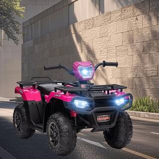 Rechargeable 12V Electric Kids Quad ATV Ride-On Car with USB and AUX ...