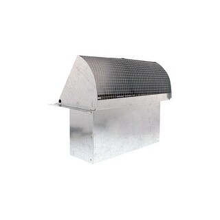 Zephyr 3-1/4 Inch x 10 Inch Rain Proof Rectangular Wall Exhaust Cap ...