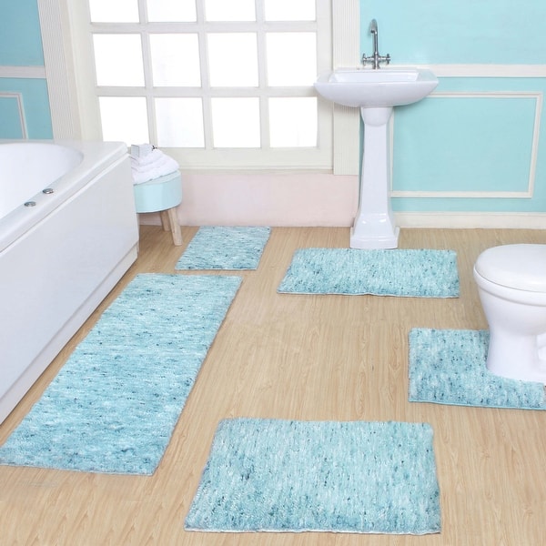 aqua bath mat set