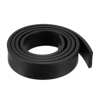 Solid Rectangle Rubber Seal Strip 25mm Wide 5mm Thick, 1M Long Black ...