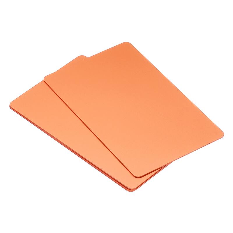 0.8mm Metal Business Cards Name Card Laser Engraving Aluminum, Pink ...
