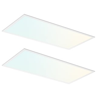 LUXRITE 2x4 FT. Slim Surface Mount Panel Light 5CCT Dimmable 5000/6000 ...
