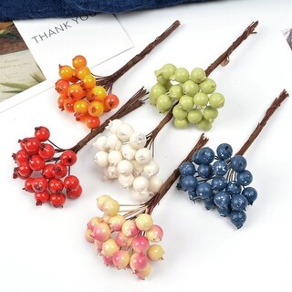 1 Bunch Exquisite Artificial Berry Visual Effect Polystyrene Styrofoam ...