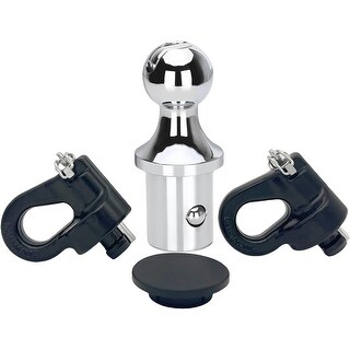 60639 Gooseneck Hitch Ball Kit, with 2 Gooseneck Safety Chain Anchors ...