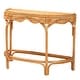 Wakana Modern Bohemian Natural Brown Rattan Console Table - Bed Bath ...