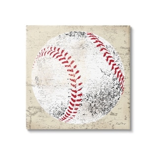 Stupell Rustic Baseball Sports Canvas Wall Art Design by Peter Horjus ...