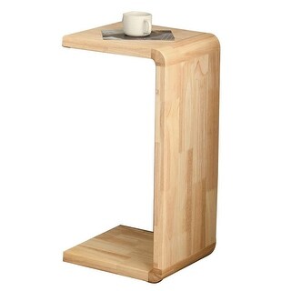 C Side Table Wood Sofa Snack Table C Type End Tables Snack Tray Table ...
