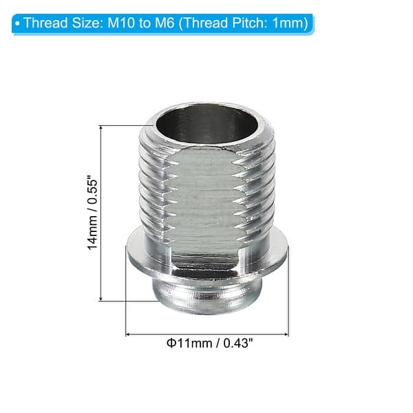 3Pcs Thread Reducing Nut M10 Male to M8 Female Gooseneck Hose Adapter ...