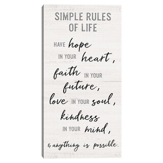 Simple Rules of Life by NCarpentieriCnvs - Bed Bath & Beyond - 33658192