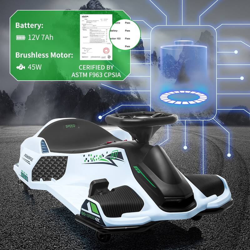 12V Kids Ride on Drift Car for Kids,Electric Drifting Go-Kart with ...