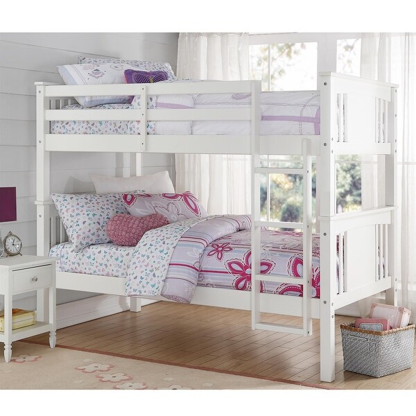 Flynn Twin Size Bunk Bed for Kids White Bed Bath Beyond 36507890