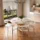 PAKASEPT Round Dining Table, Modern Kitchen Table with Solid Wood ...