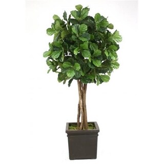 Distinctive Designs T137-7-F100 7 ft. Fiddle Leaf Fig Tree in Rust ...