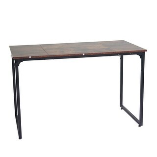 Rustic Brown Computer Desk Without Storage Shelf Middle - Bed Bath ...
