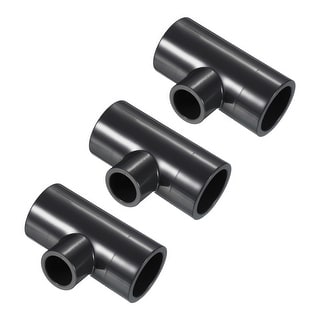 3Pcs UPVC 1" to 1/2" Reducing Tee Pipe Fitting T Shape Socket Connector ...