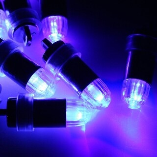 AGPtEK 12pcs Blue LED Battery Operated Decoration Light Bulb Wireless ...