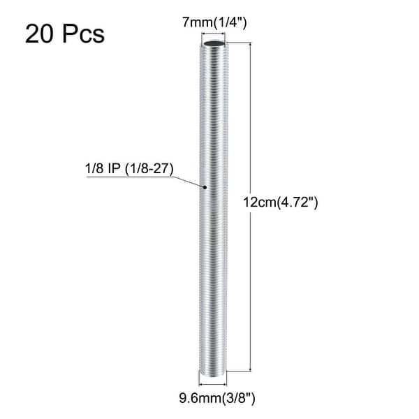 Lamp Pipe 1/8IP All Thread 3cm Long Extension Rod Coupling Connector ...
