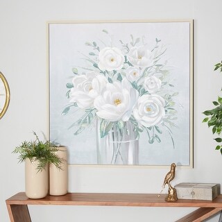 White Polystone French Country Framed Wall Art - Bed Bath & Beyond ...