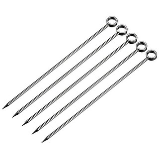 Metal Cocktail Picks 5Pcs, Reusable Cocktail Toothpick Circle Shape ...