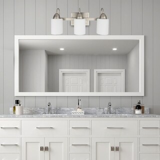 Flossie 3 Light Vanity Lighting in Brushed Nickel Finish - Brushed ...
