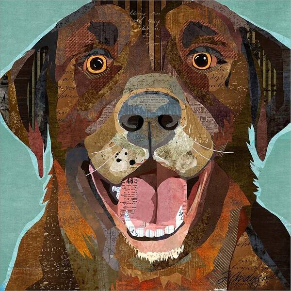 chocolate lab artwork