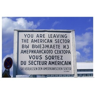 "Checkpoint Charlie, Berlin, Germany" Poster Print - Multi - Bed Bath ...