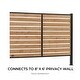 Backyard Discovery 8'x6' Cedar Wood Outdoor Privacy Screen Add-On Kit ...