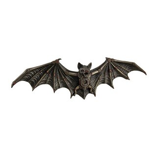 Mechanical Steampunk Vampire Bat Bronze Finish Wall Sculpture - Bed ...