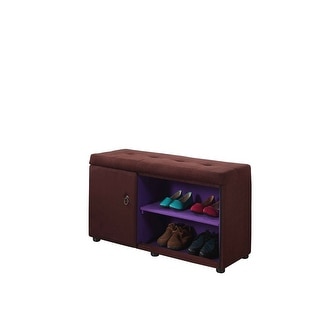 18" Tall Storage Ottoman with Shoe Compartment - Bed Bath & Beyond ...