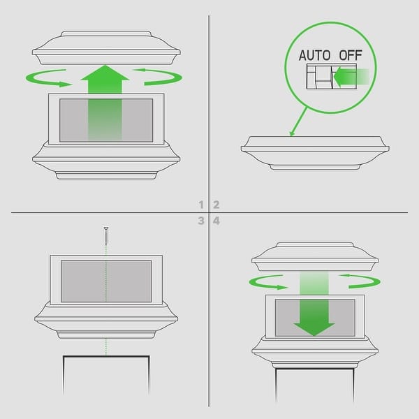 Classy Caps 4x4 Black Aluminum Colonial Solar Post Cap (Set of 2) - Bed ...