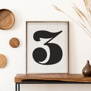 Classic Number Three White - Bed Bath & Beyond - 42708835