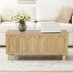 Lift-Top Coffee Table with Arched Design, Hidden Storage, Wooden Living ...