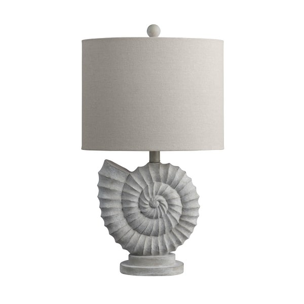 white shell lamp shade