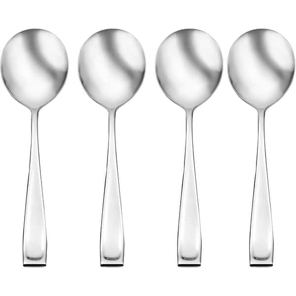 Oneida Moda Fine Flatware Soup Spoons, Set Of 4 - Bed Bath & Beyond ...