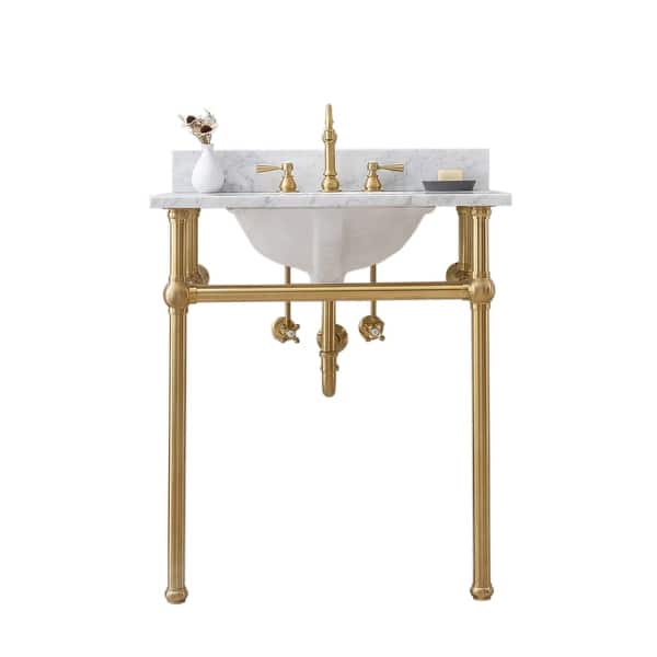 Embassy 30 Inch Wide Single Wash Stand, P-Trap, and Counter Top with ...