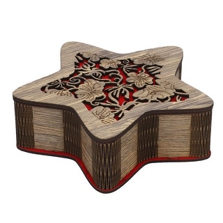 Natural Laminated MDF Storage Box Anti Tarnish Scratch Resistant - 7 X ...