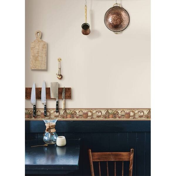 Milken, Marlene Burgundy Angels & Ivy, 15' L X 6 W, Wallpaper Border ...