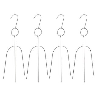 18.5" Stainless Steel Smoker Hangers, Three-Prong Meats Hooks - Silver ...