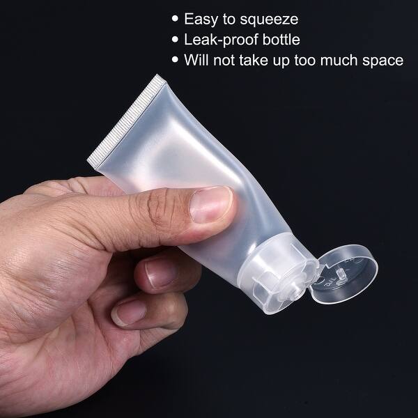 30ml Squeeze Tube, Empty Cosmetic Tubes Plastic with Flip Lid Clear ...