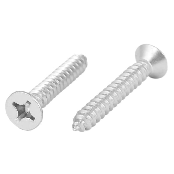 M5.5x35mm 316 Stainless Steel Flat Head Phillips Self Tapping Screws ...