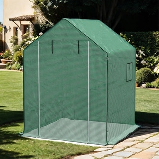 55"x56.25"x74.75" Reinforced Anti-Tear PE Hot House Cover, Frame Not ...