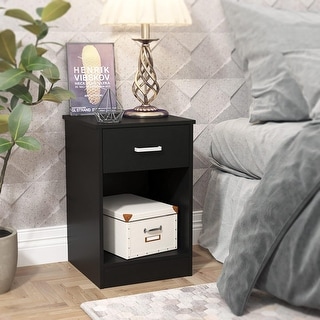 2-Tier Nightstand End Table Side Table for Bedroom Home Office Bedside ...