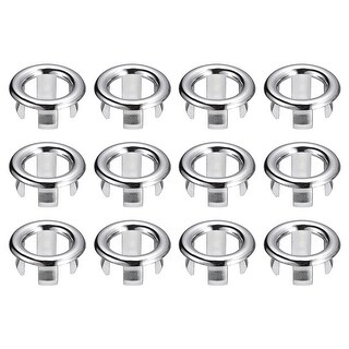 12Pcs 25mm Sink Trim Overflow Cover Ring Hole Insert in Round Caps ...