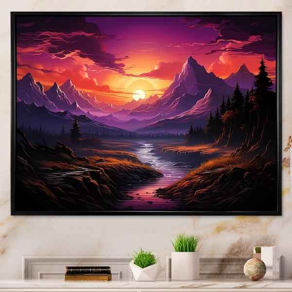 abstract sunset print